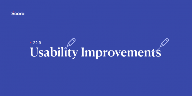 October Update: Usability Improvements Scoro