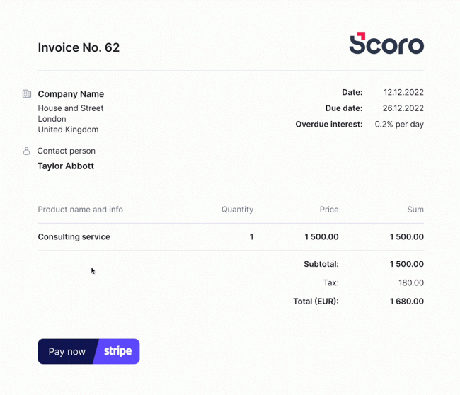 December Update: Online Payments with Stripe | Scoro
