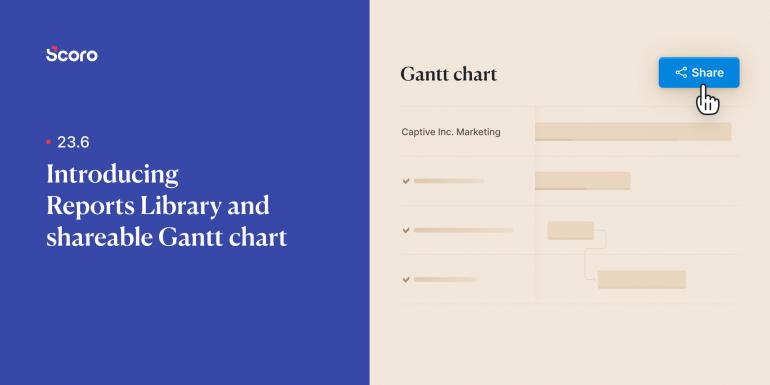 June Update: Reports Library and Shareable Gantt Chart