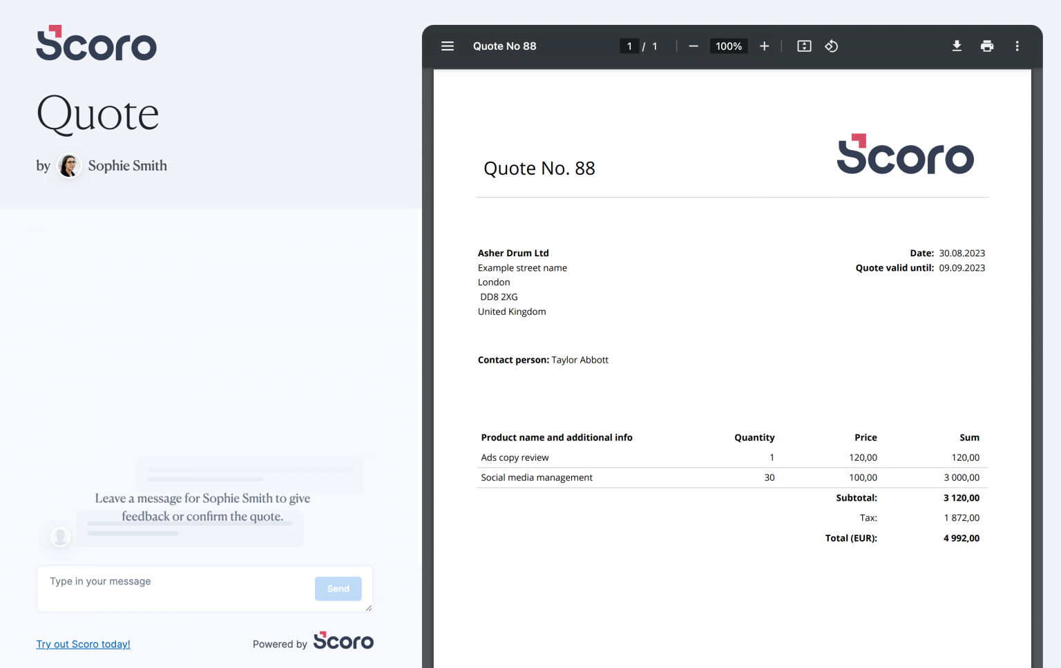 October Update: Improved Collaboration with Clients | Scoro | Scoro