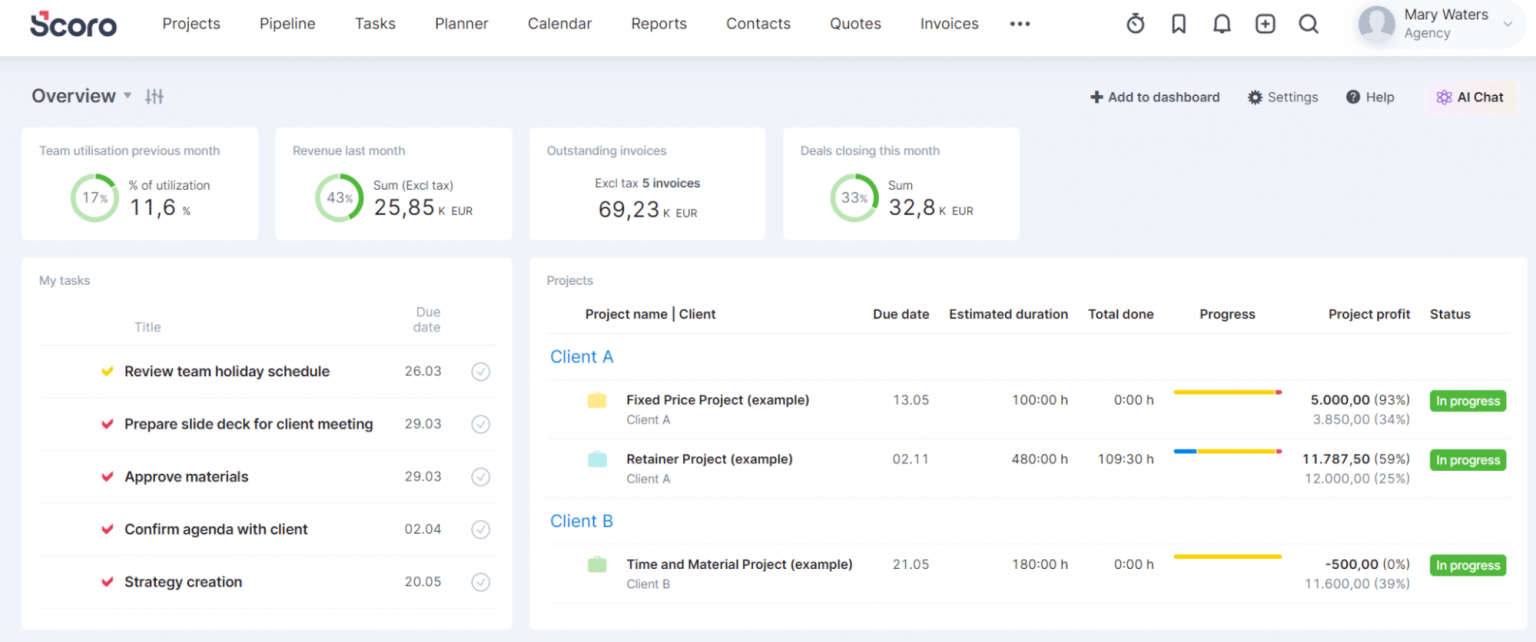 7 Best Agency Management Software (For Growing Teams) | Scoro