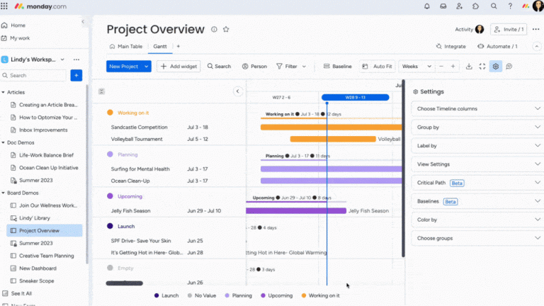 Comparison of Project Management Software (11 Tools)