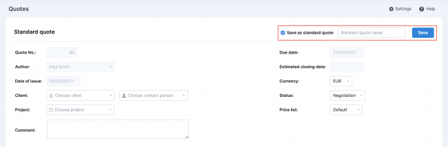 Project Quotation Template For Professional Services | Scoro | Scoro