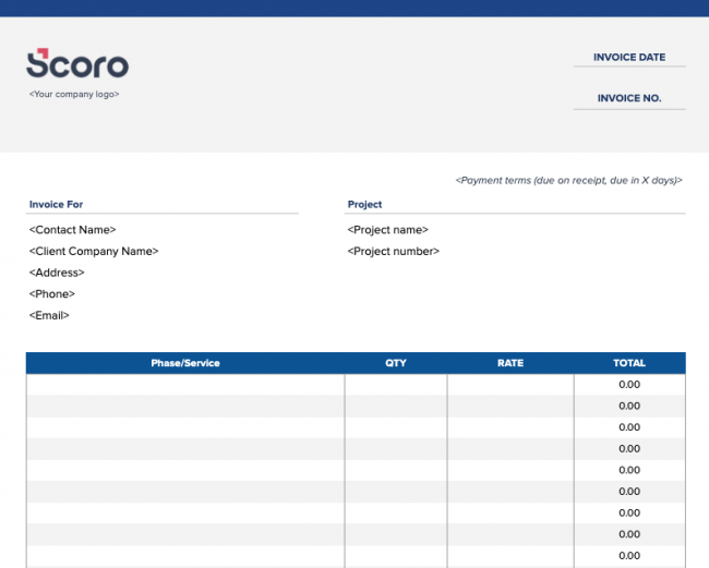 Architecture Invoice Template (Free Download + Guide) | Scoro | Scoro