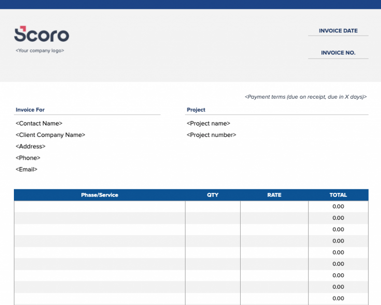 Architecture Invoice Template (Free Download + Guide) | Scoro | Scoro