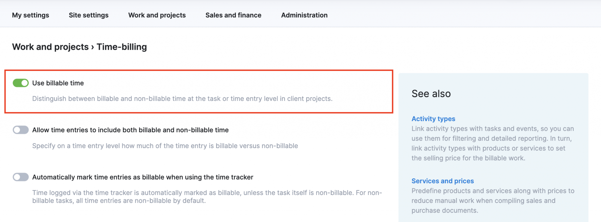 July Update: Standardized Billable Time | Scoro | Scoro