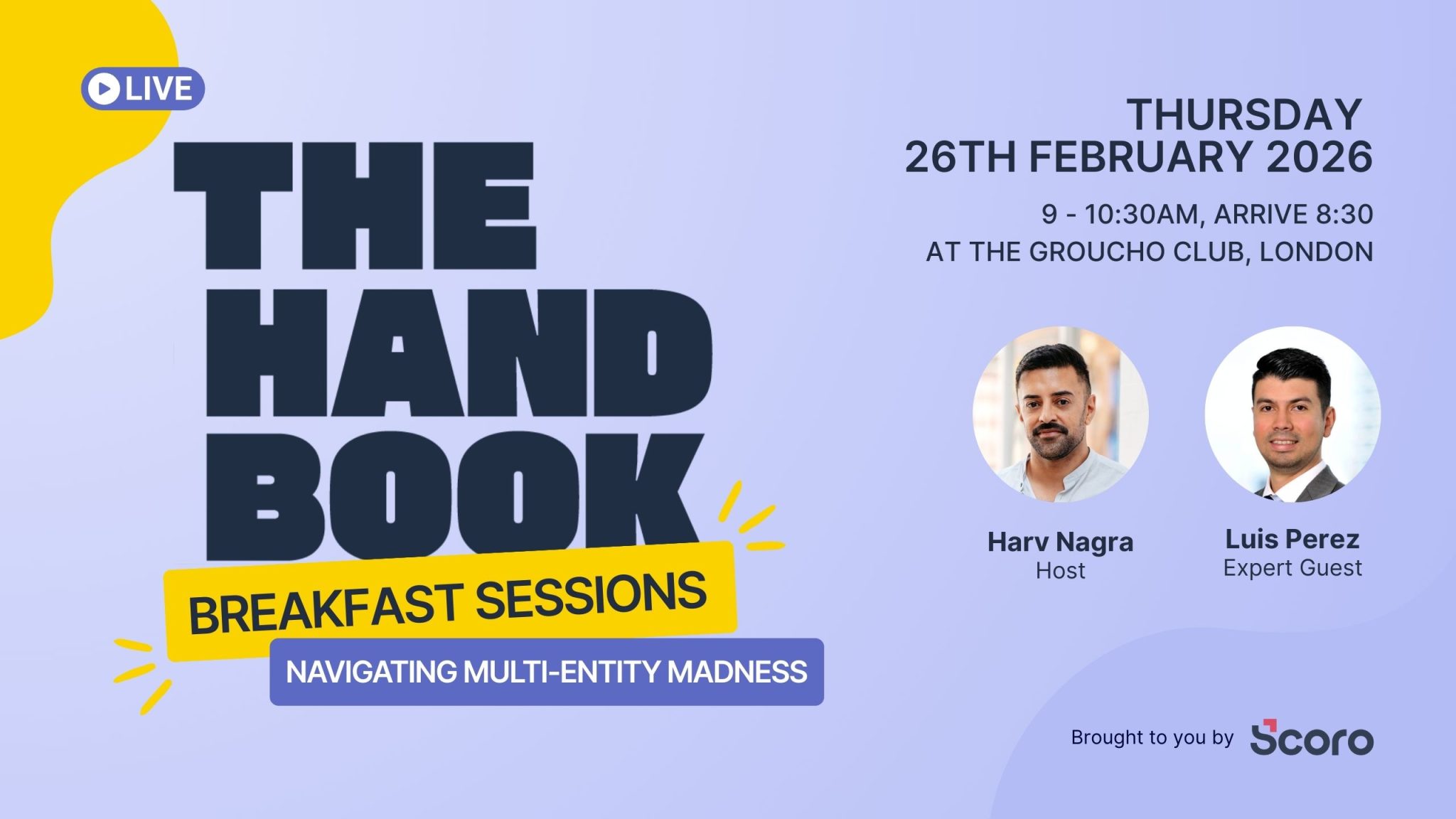 Breakfast Sessions – Navigating multi-entity madness | Scoro | Scoro